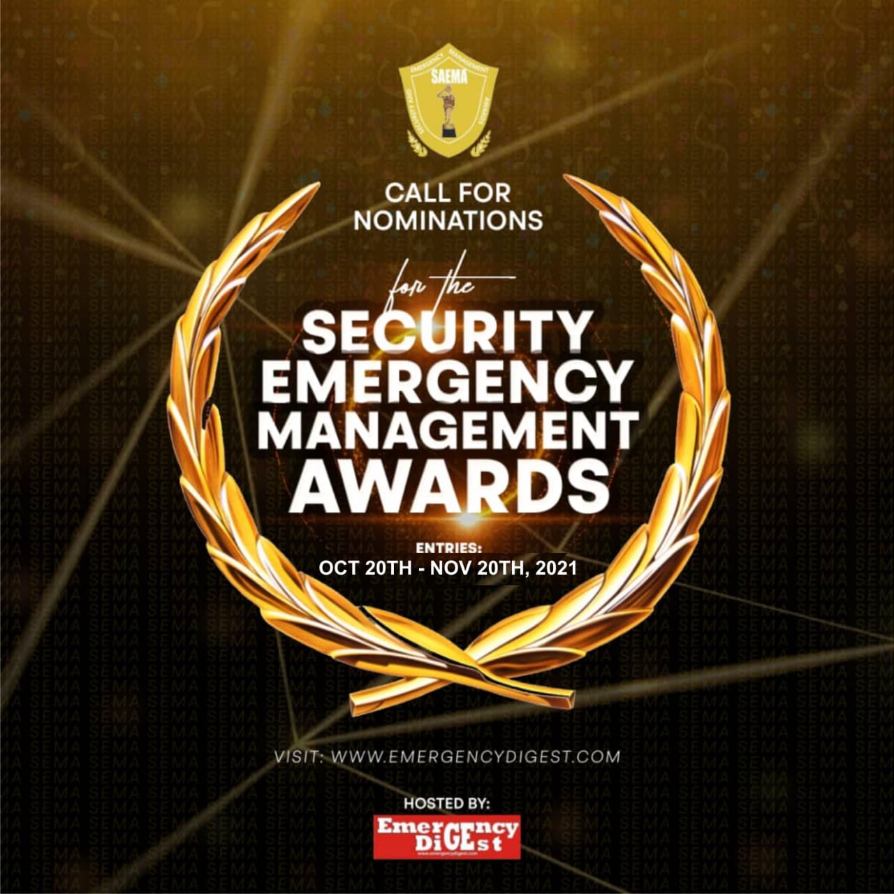 SAEMA Awards 2021: Submit Nominees for Security and Emergency ...
